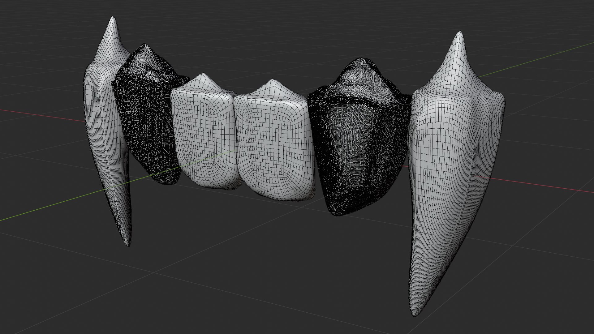 3D Model Vampire Teeth - TurboSquid 1841571