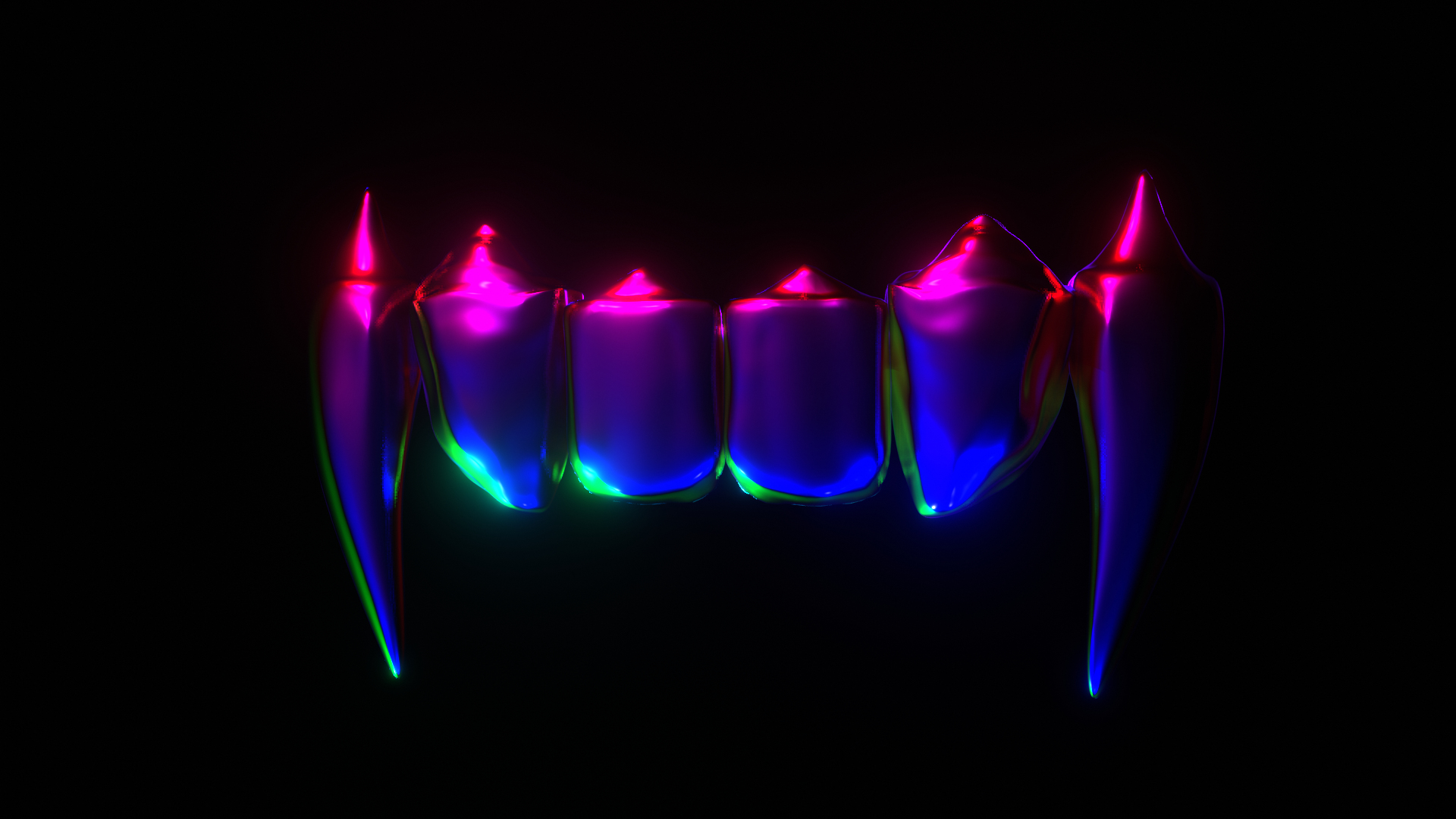 3D Model Vampire Teeth - TurboSquid 1841571