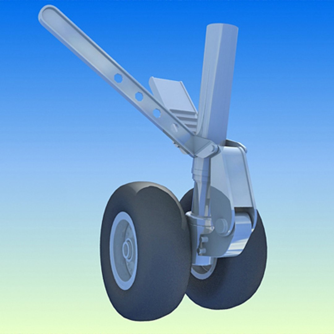 3d Model Aircraft Wheels