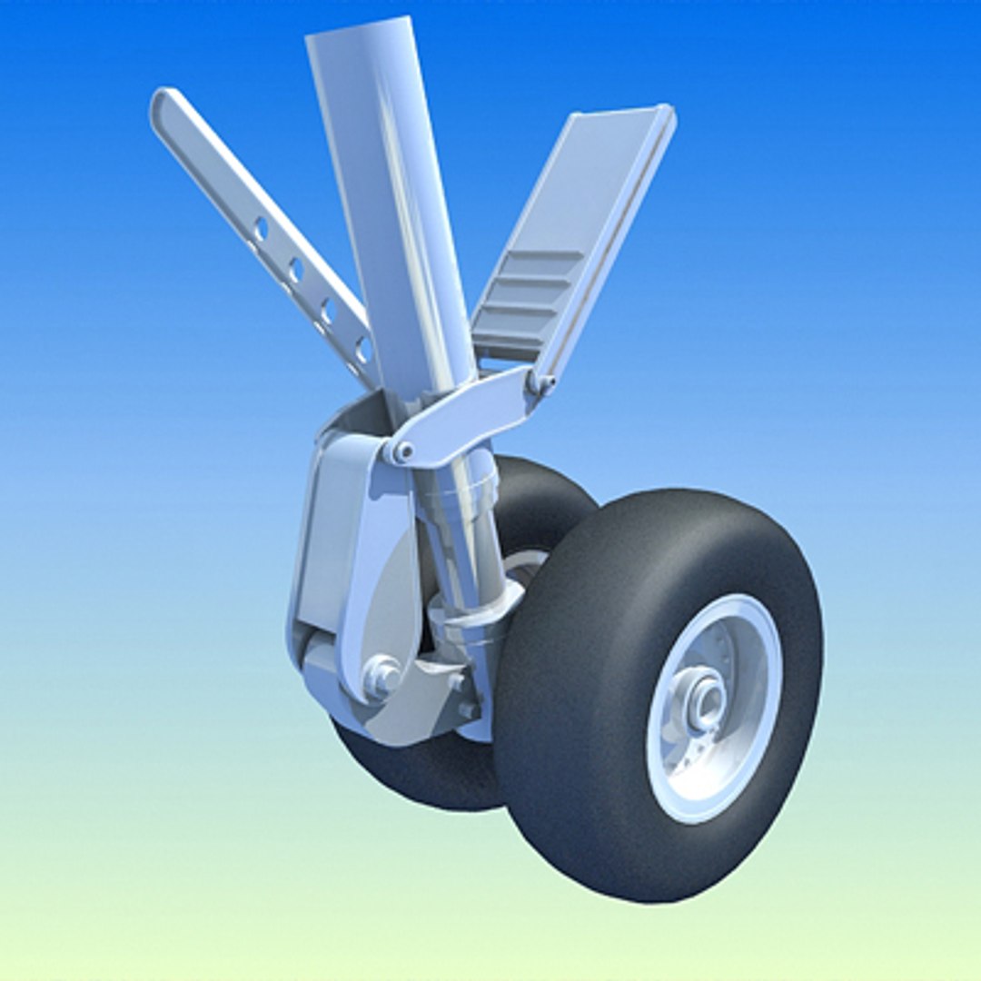 3d Model Aircraft Wheels