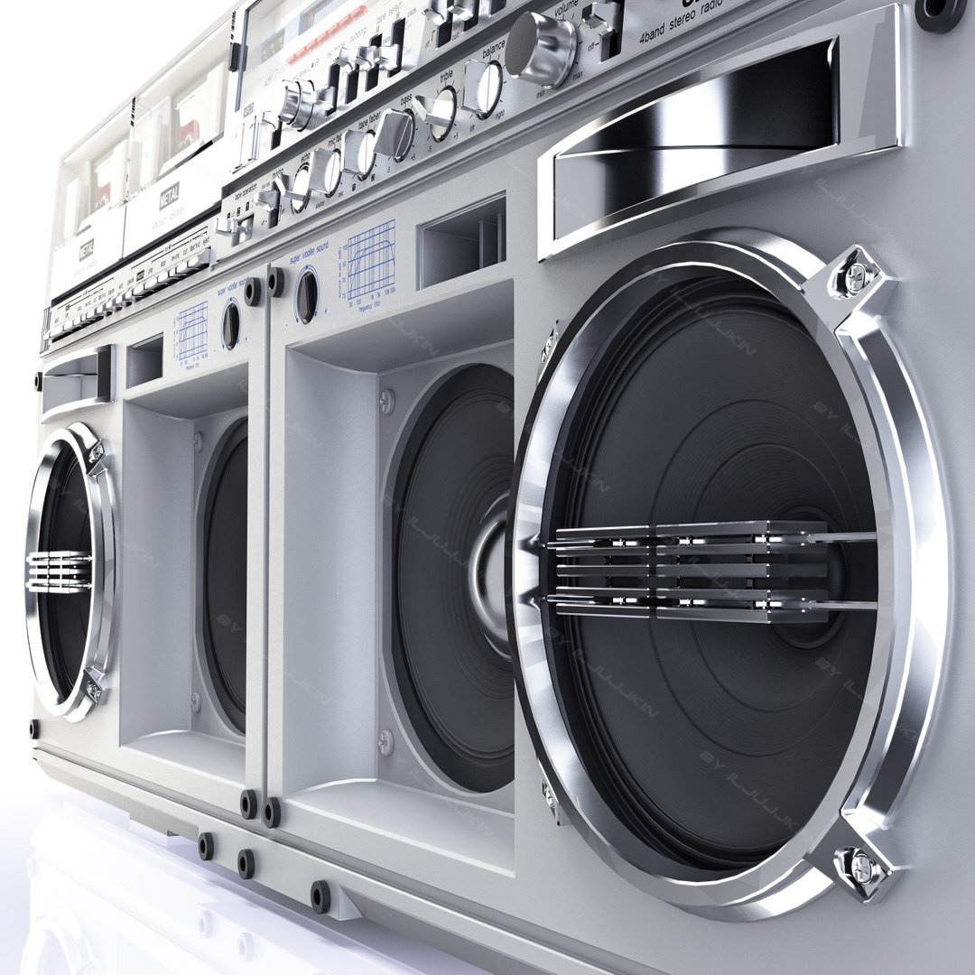 Legend Boombox Sharp Gf 3d Model