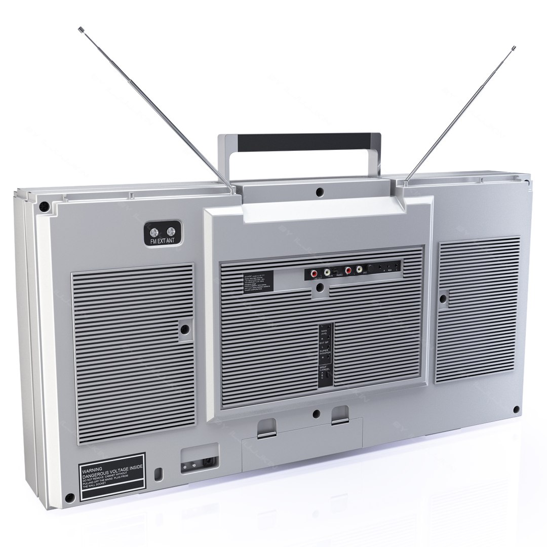 Legend Boombox Sharp Gf 3d Model
