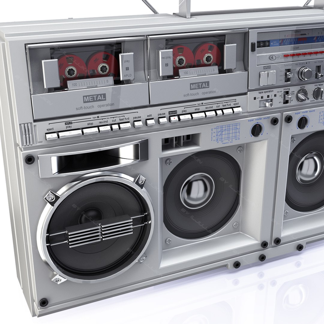 Legend Boombox Sharp Gf 3d Model