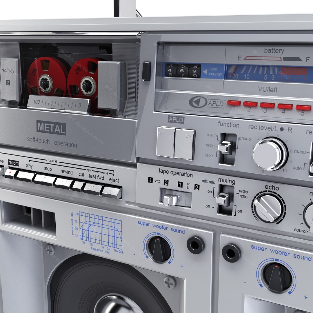 Legend Boombox Sharp Gf 3d Model