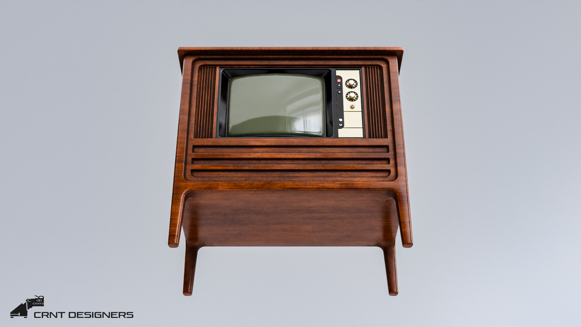 3D Vintage Television Model - TurboSquid 2346978
