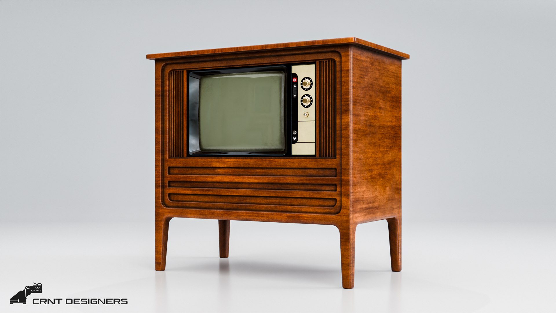 3D Vintage Television Model - TurboSquid 2346978
