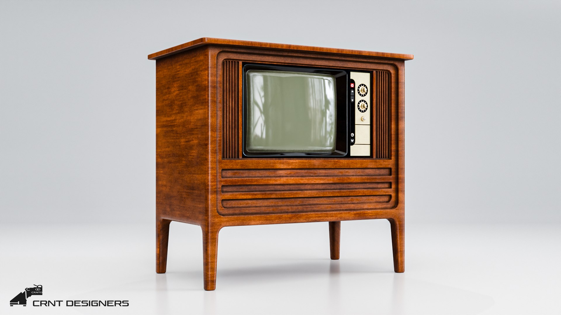 3D Vintage Television Model - TurboSquid 2346978