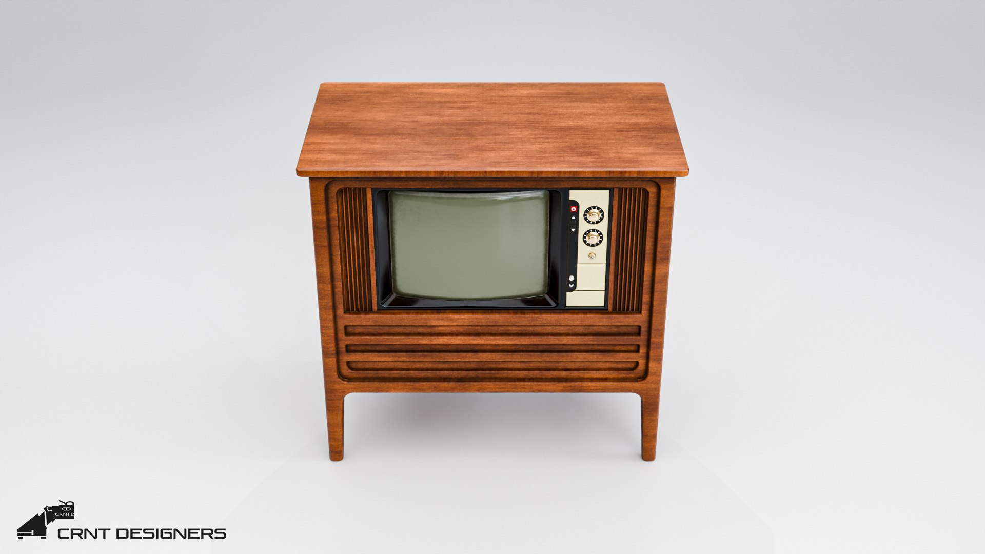 3D Vintage Television Model - TurboSquid 2346978
