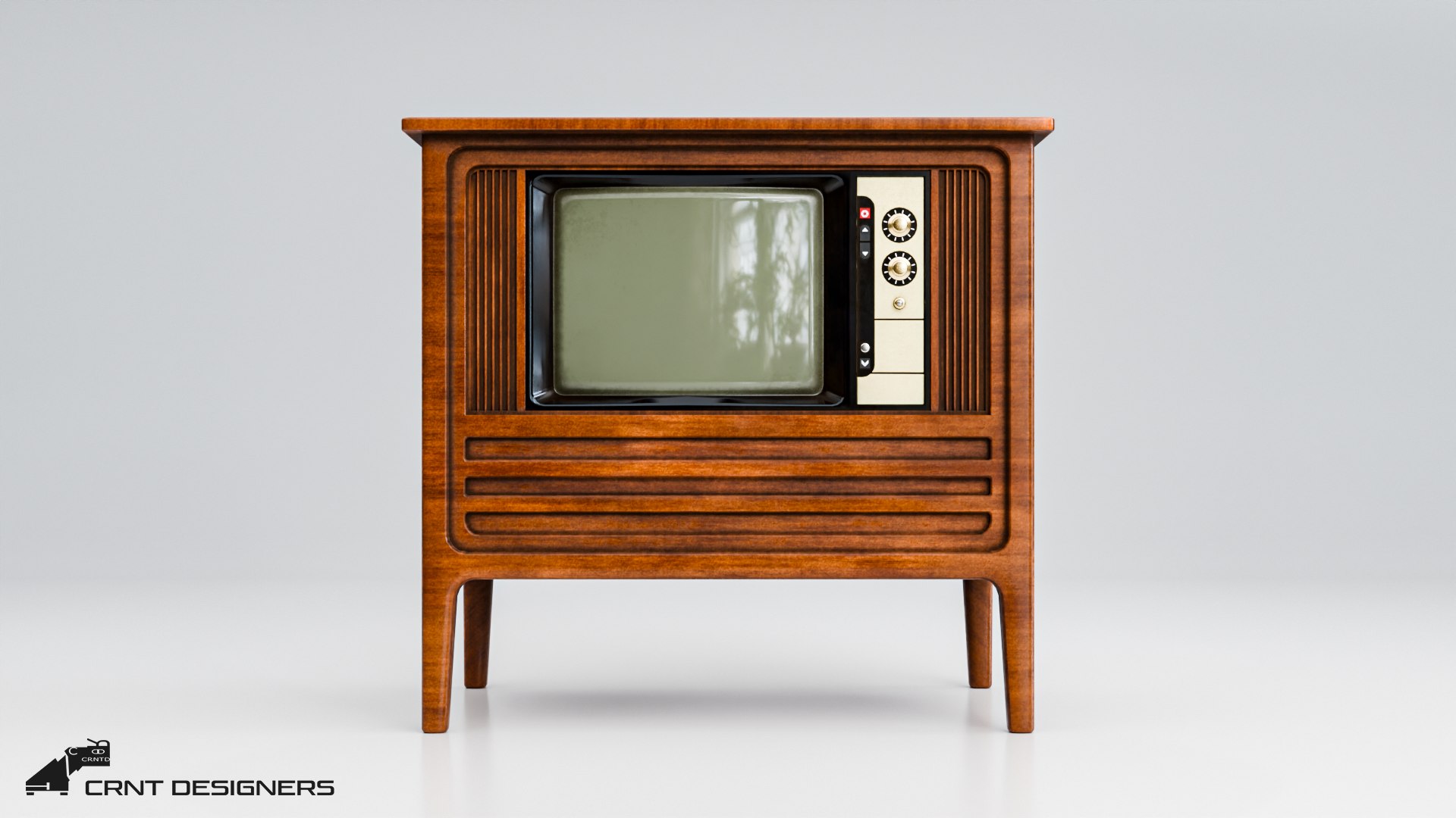 3D Vintage Television Model - TurboSquid 2346978