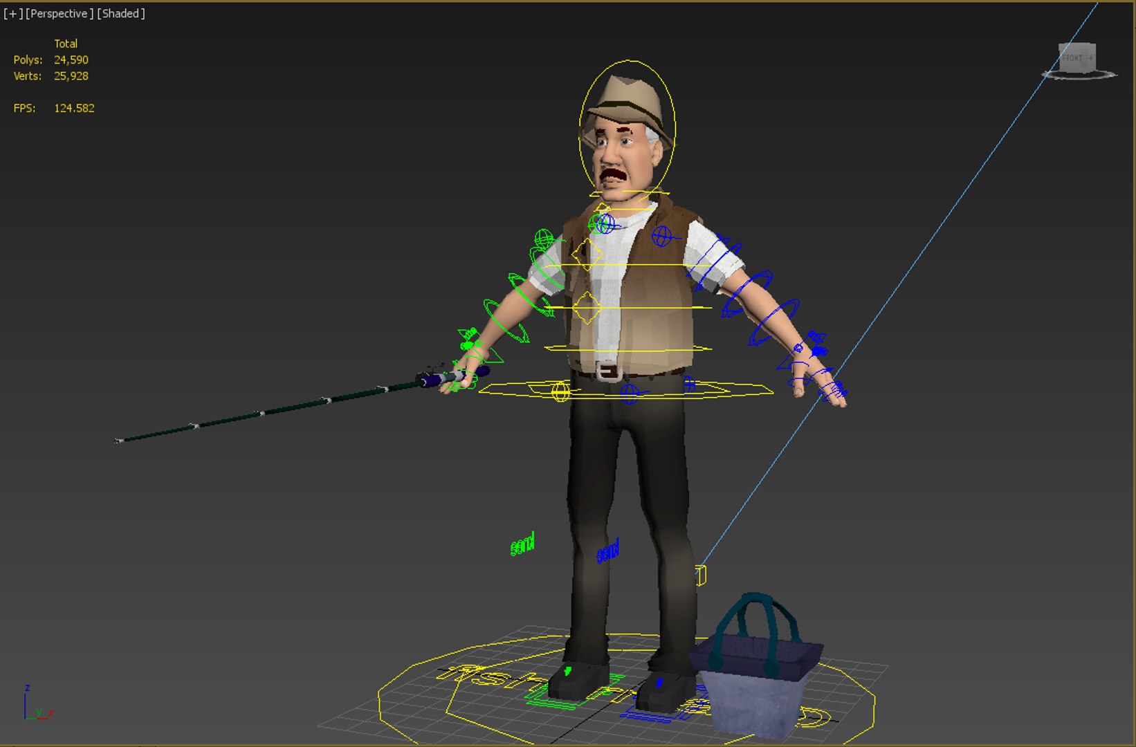 3D Fisherman Character Model - TurboSquid 1367075
