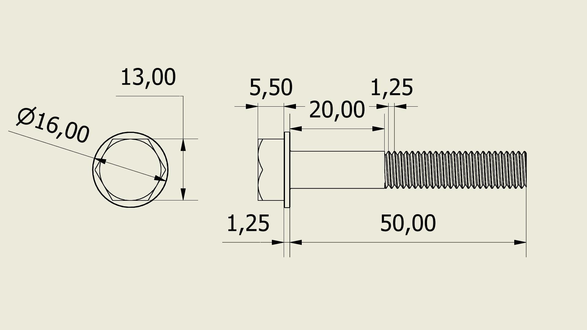 3D DIN-933 M8 WASHER HEAD BOLT SET - TurboSquid 2005742