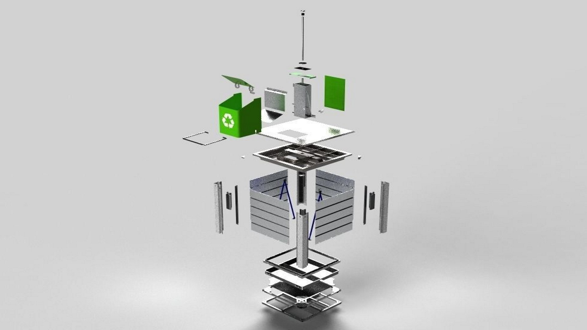 Underground Waste Container 3D Model - TurboSquid 1931162