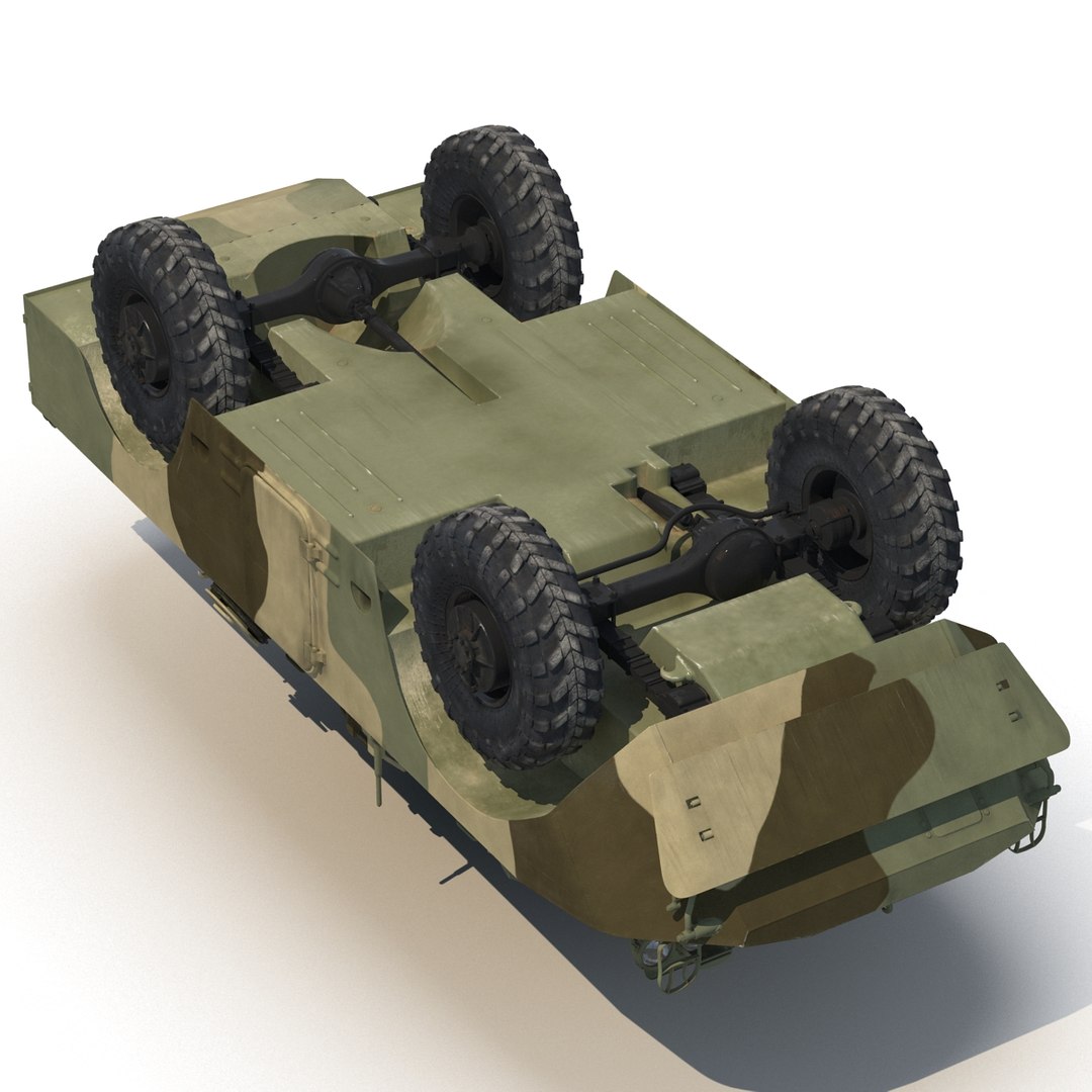 3d model brdm 2 amphibious vehicle