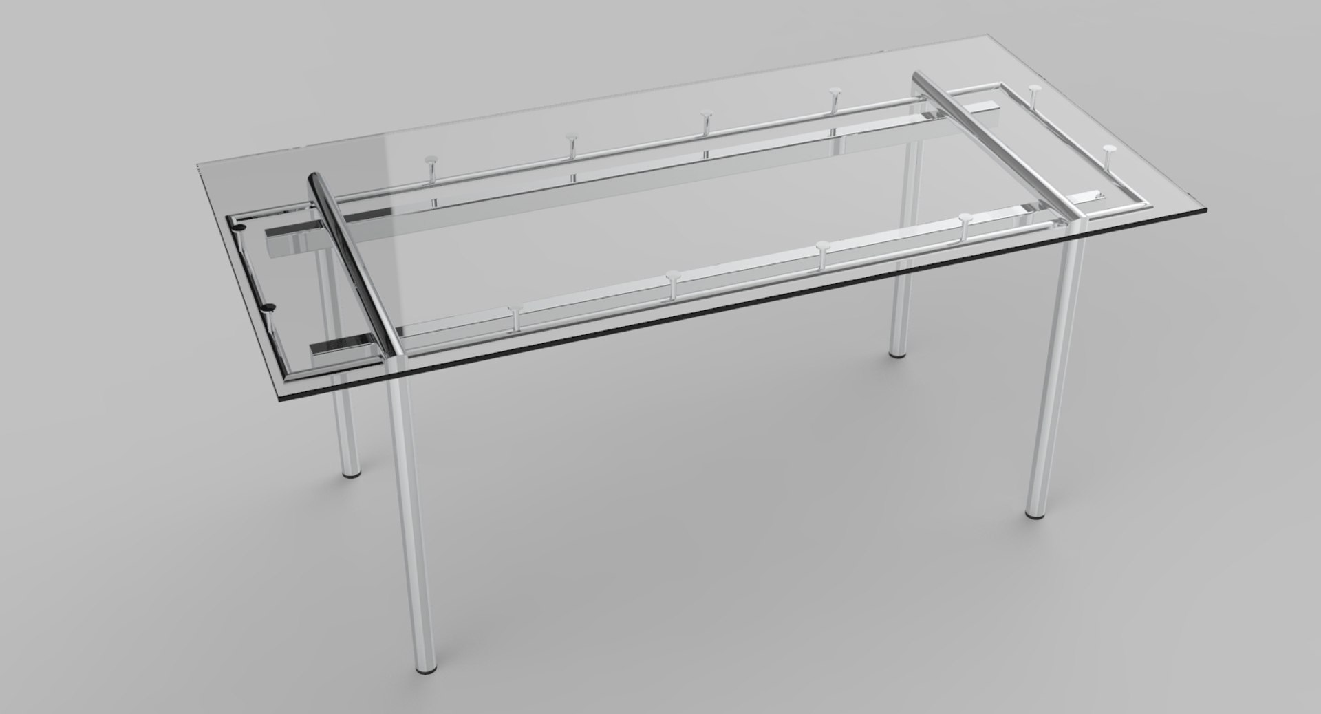 Glass table 3D model - TurboSquid 1332622