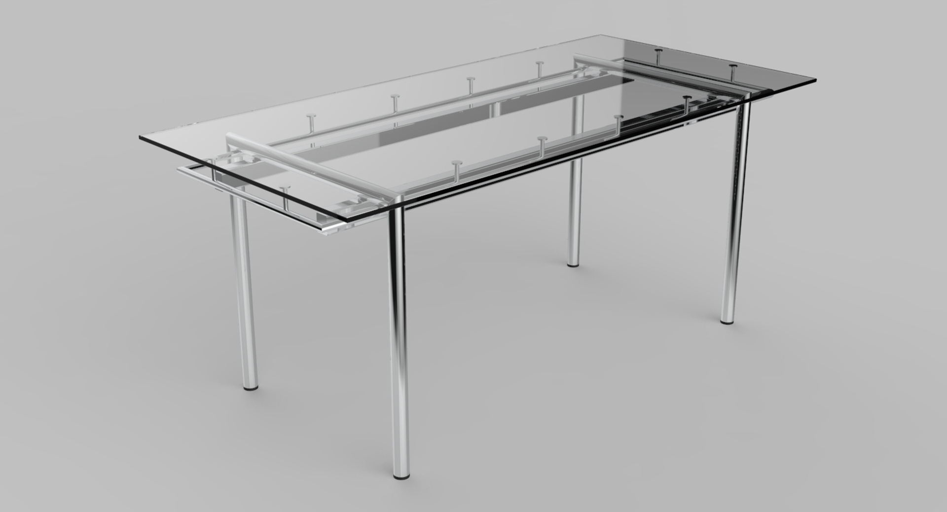 Glass table 3D model - TurboSquid 1332622