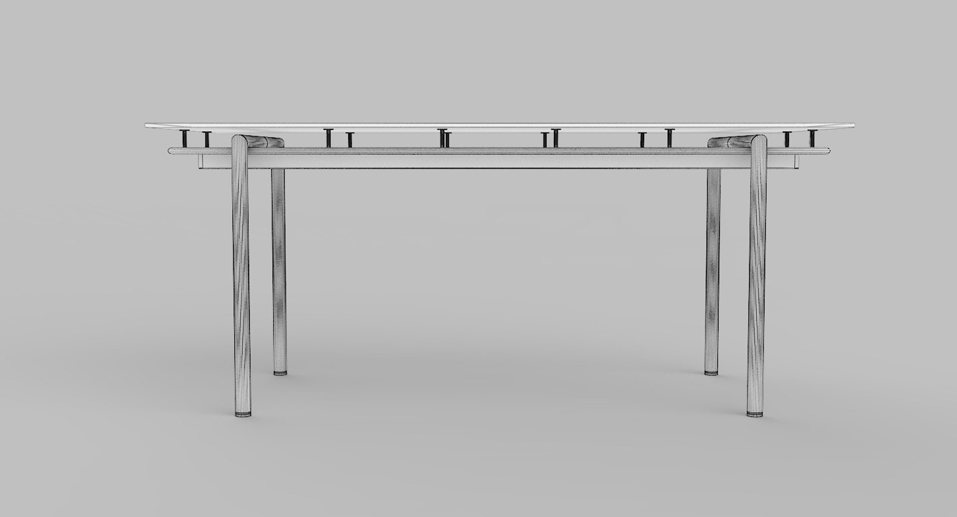 Glass table 3D model - TurboSquid 1332622