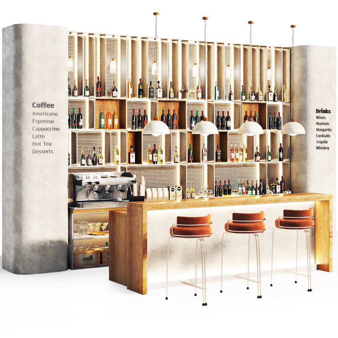 Cafe Bar Restaurant 14 3D Model - TurboSquid 2232787