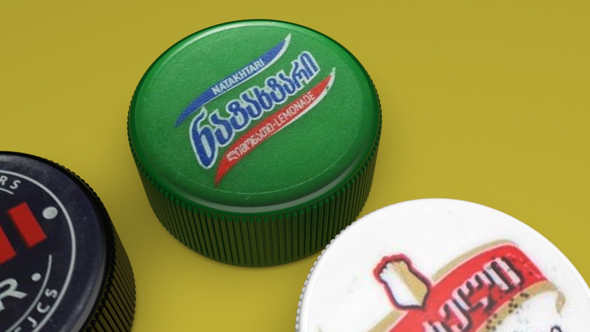 Plastic Bottle Caps Set 3D Model - TurboSquid 2244117