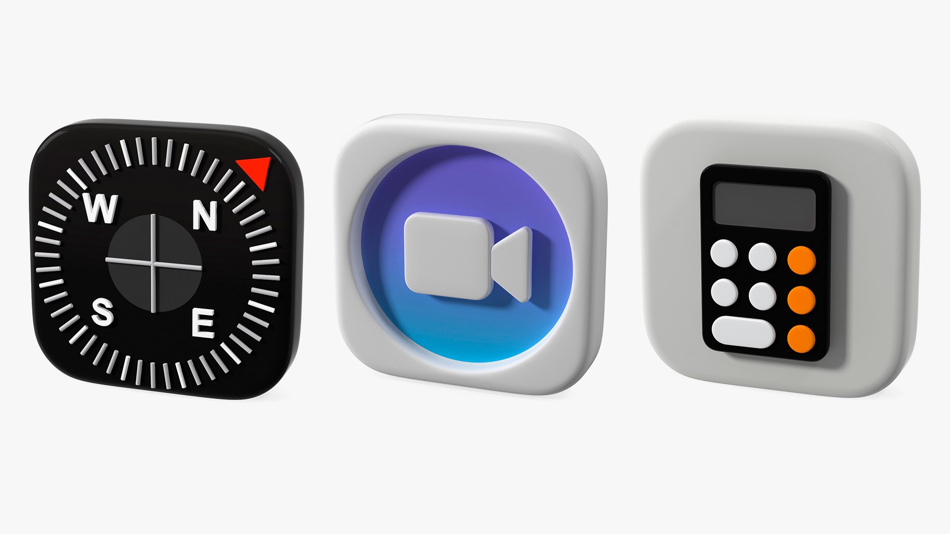 IPhone IOS Icons Collection 2 3D - TurboSquid 2237398