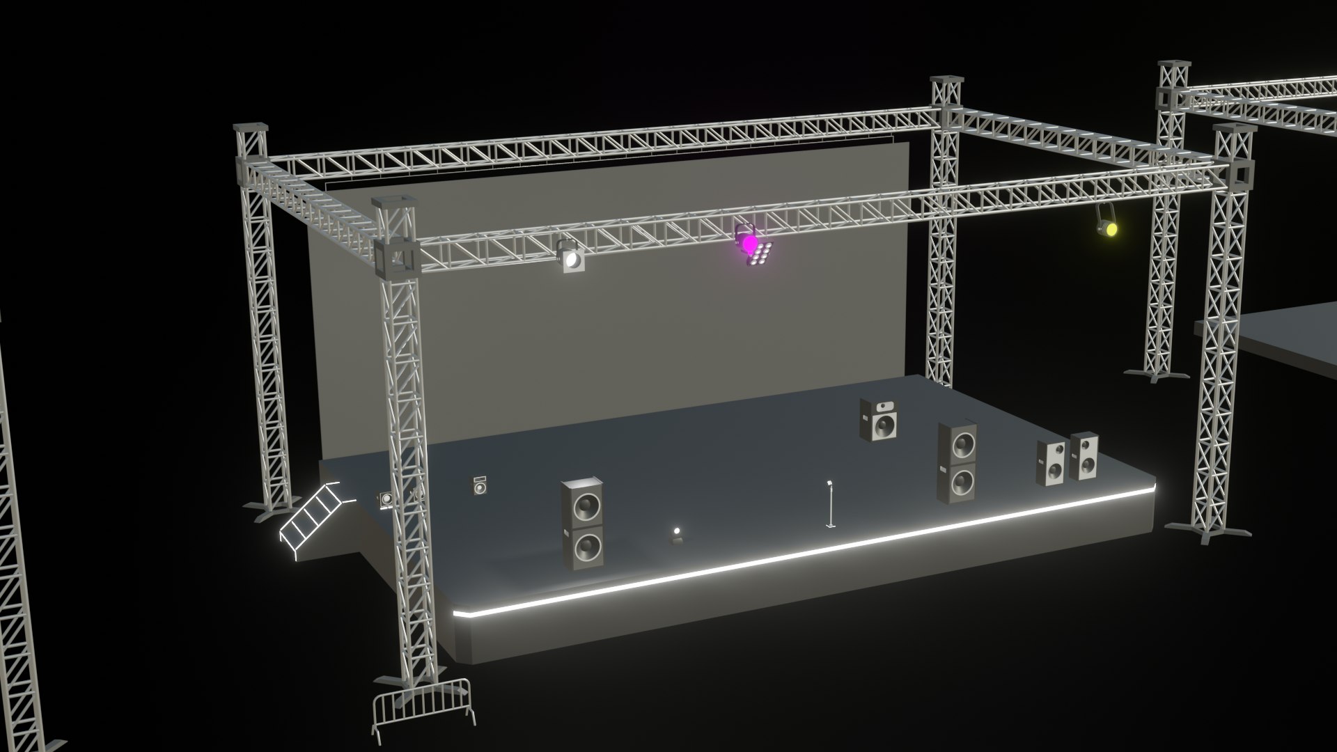 3D Model Concert Stages - TurboSquid 2202775