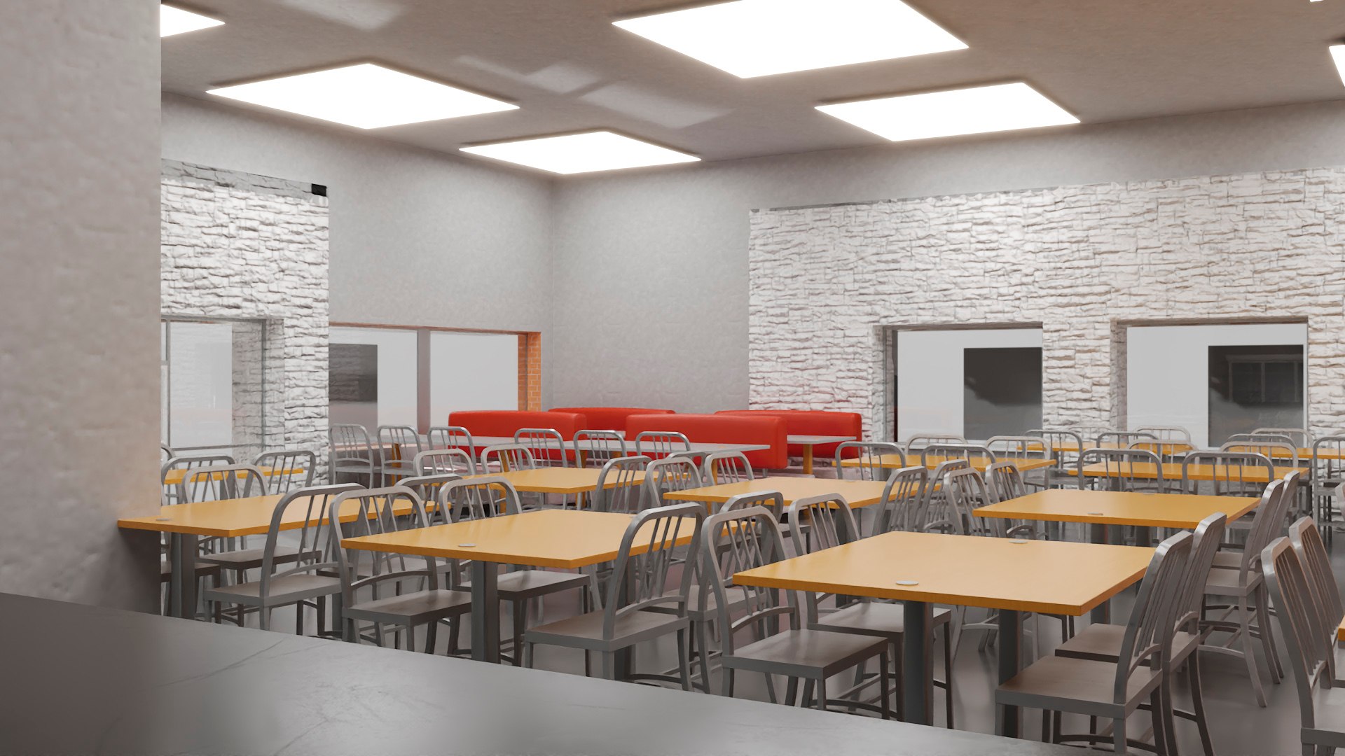 3D Unbranded Fast Food Building - TurboSquid 2382785