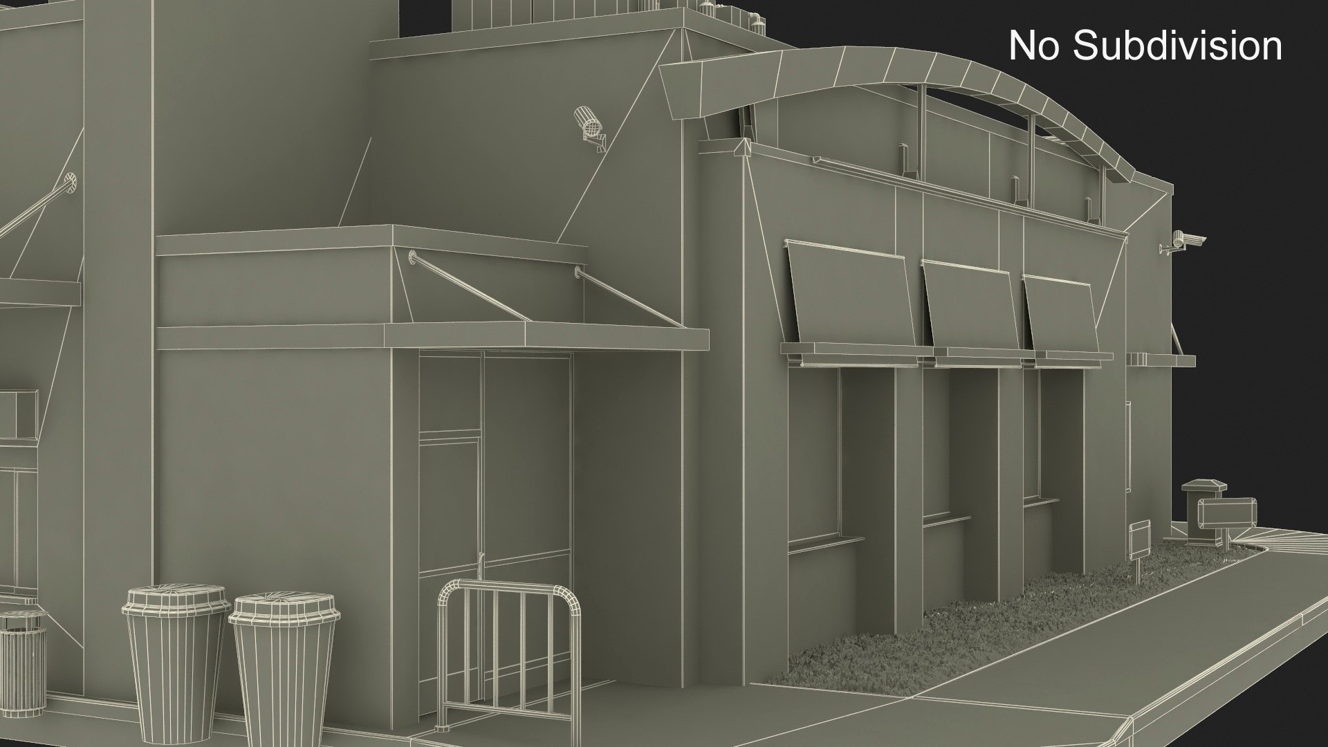 3D Unbranded Fast Food Building - TurboSquid 2382785