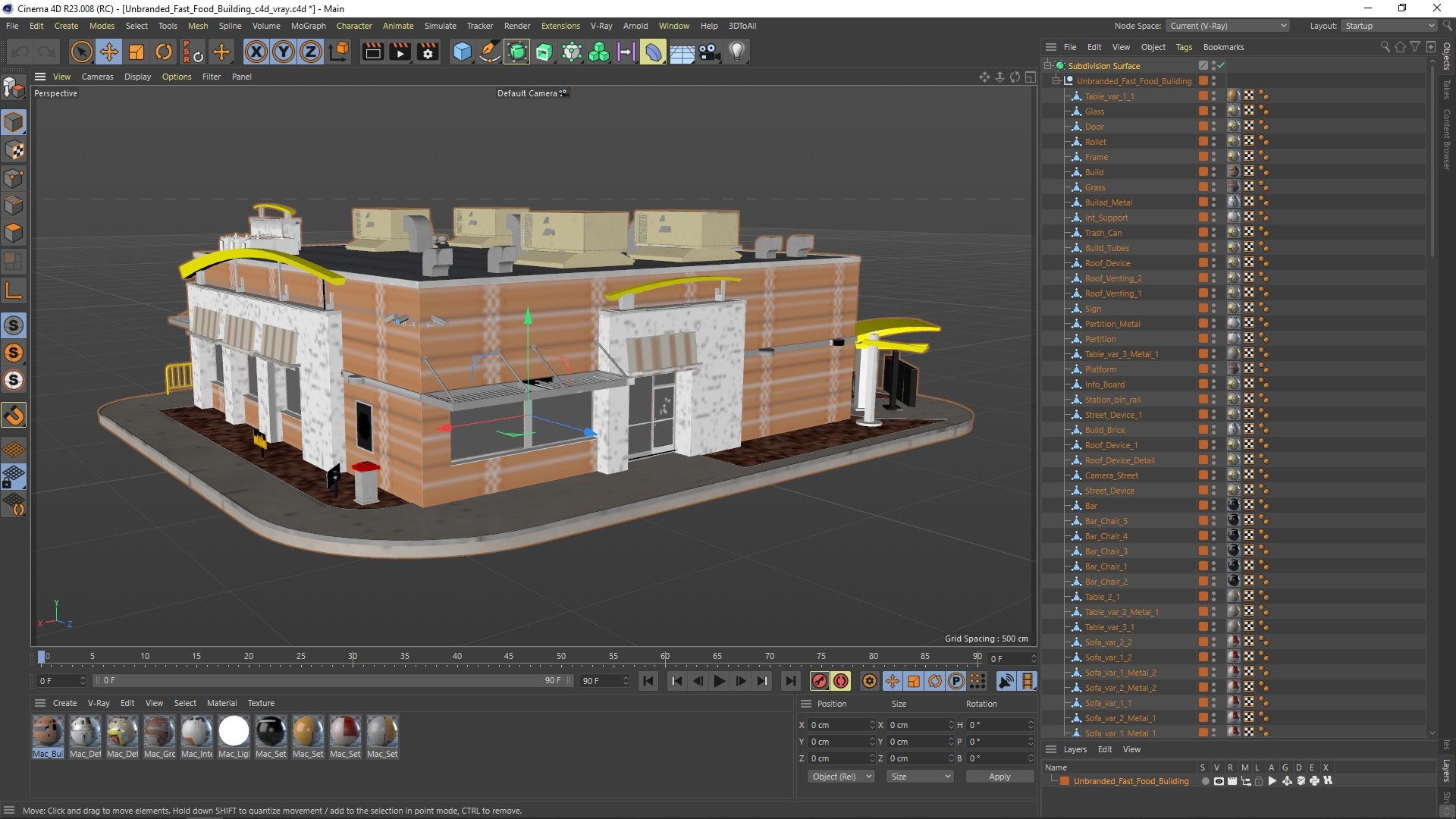 3D Unbranded Fast Food Building - TurboSquid 2382785