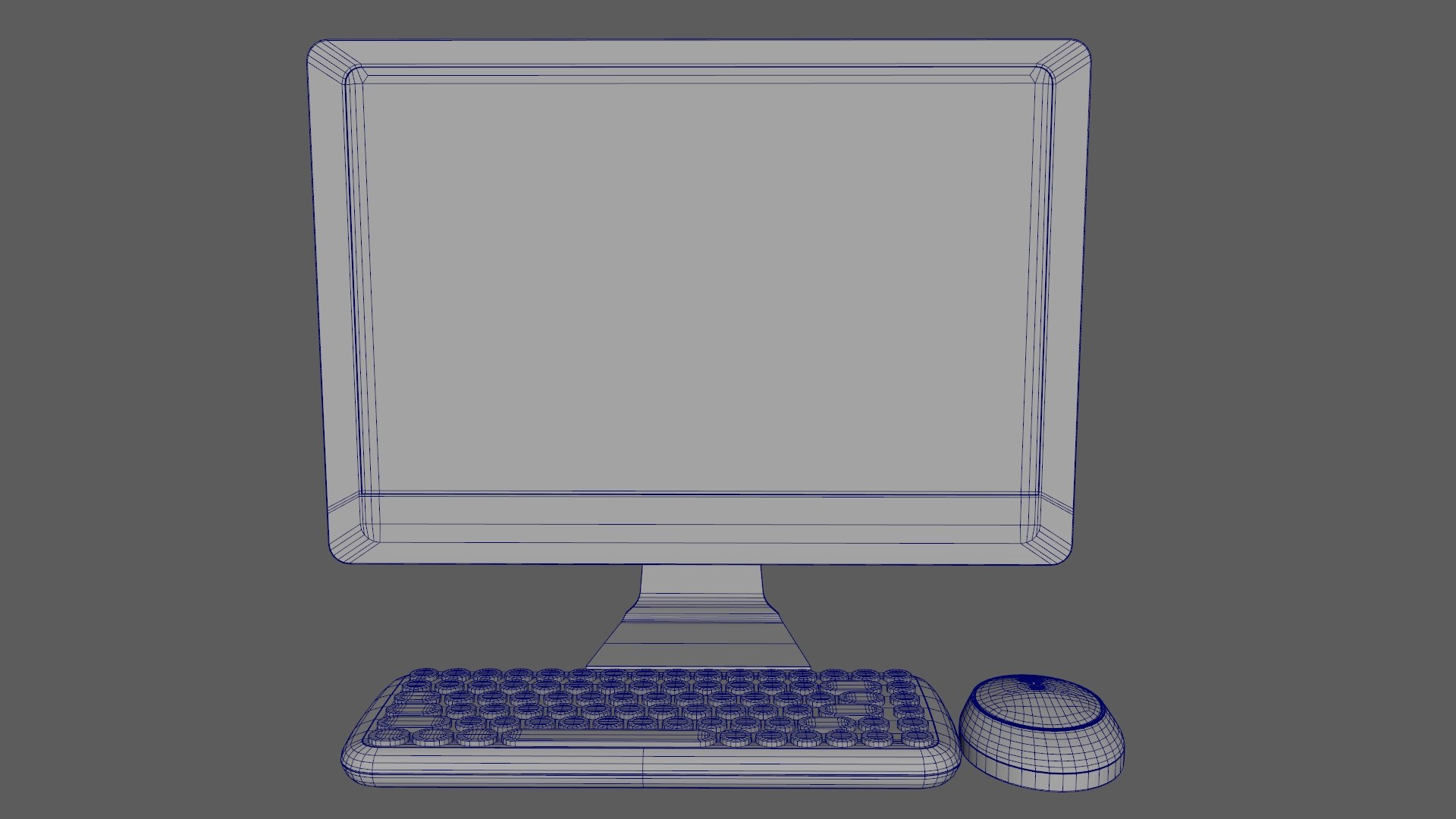 3D Wireless Pc Set Monitor Keyboard Mouse Red Wine Version - TurboSquid ...