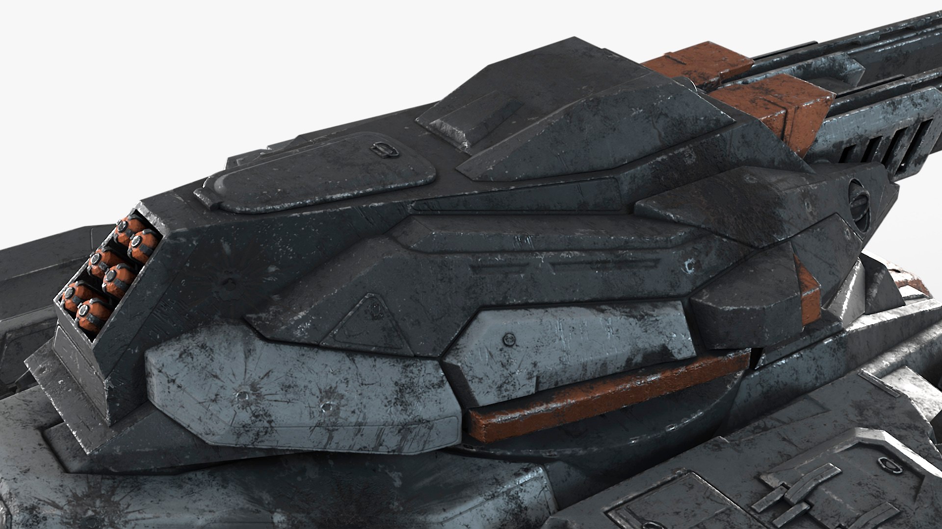 Fantastic Combat Tank Damaged 3D - TurboSquid 2311833