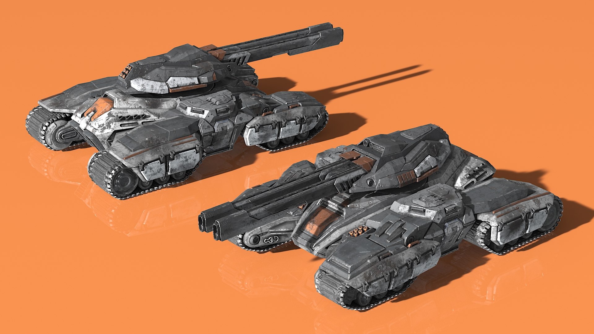 Fantastic Combat Tank Damaged 3D - TurboSquid 2311833