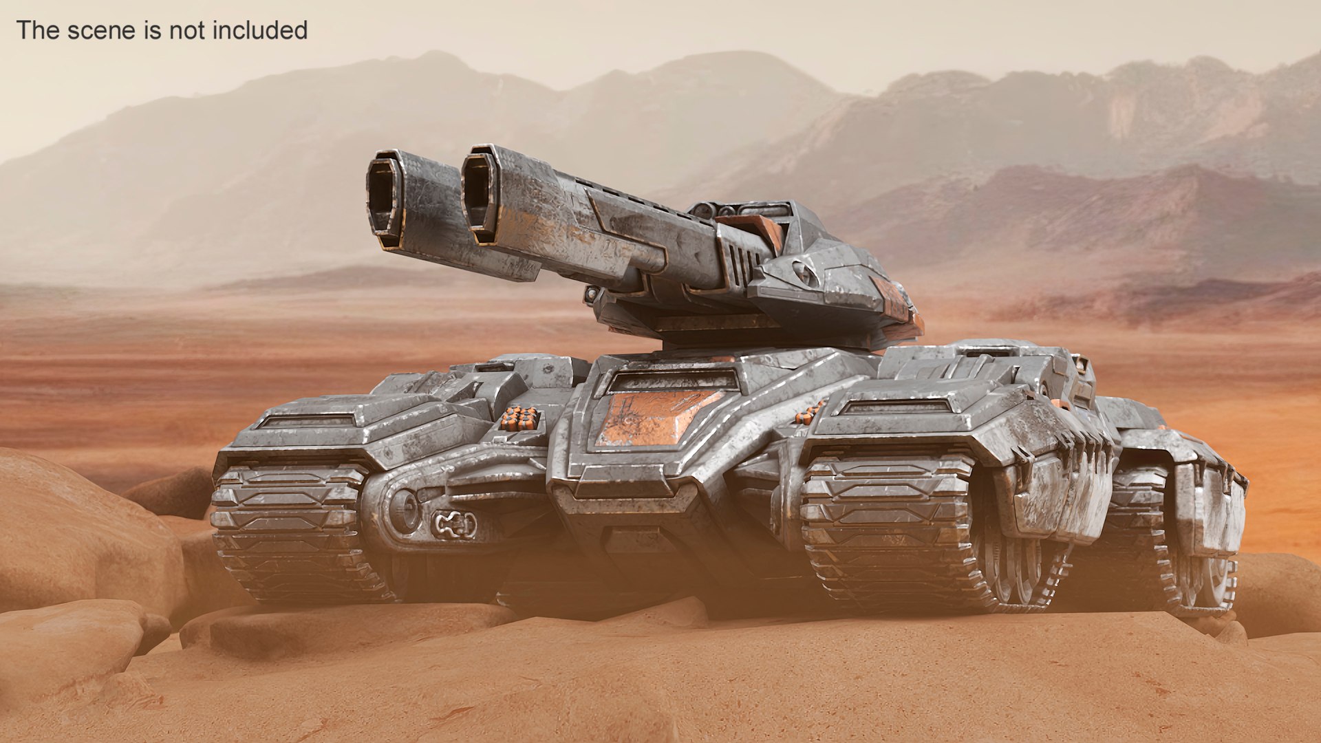 Fantastic Combat Tank Damaged 3D - TurboSquid 2311833