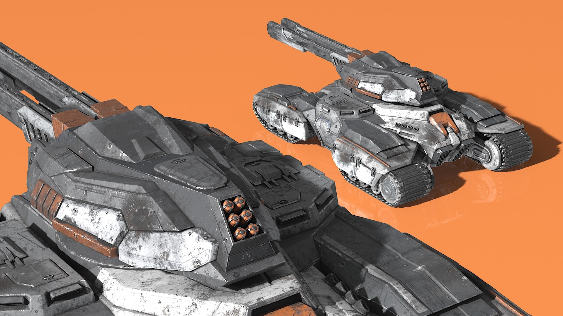Fantastic Combat Tank Damaged 3D - TurboSquid 2311833