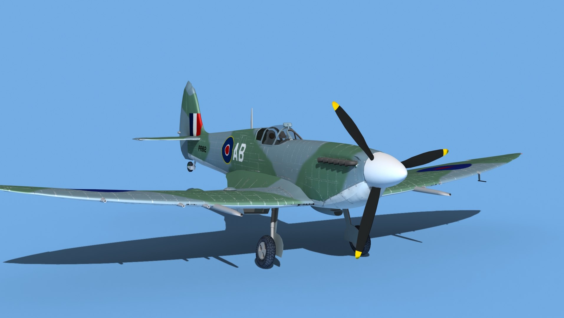 Supermarine Spitfire Mk VIIIb V04 3D Model - TurboSquid 1925176