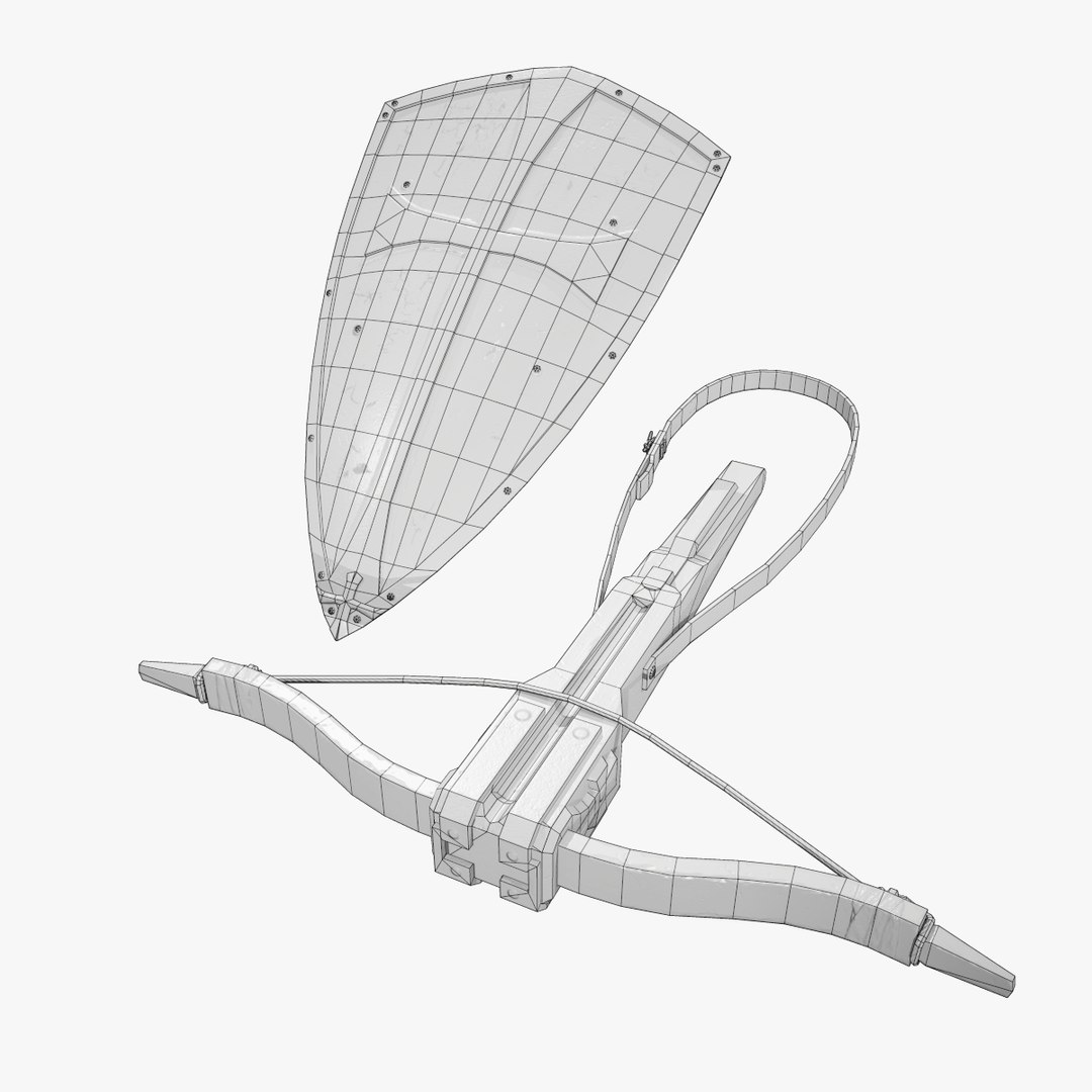 Crossbow shield 3D model - TurboSquid 1329371