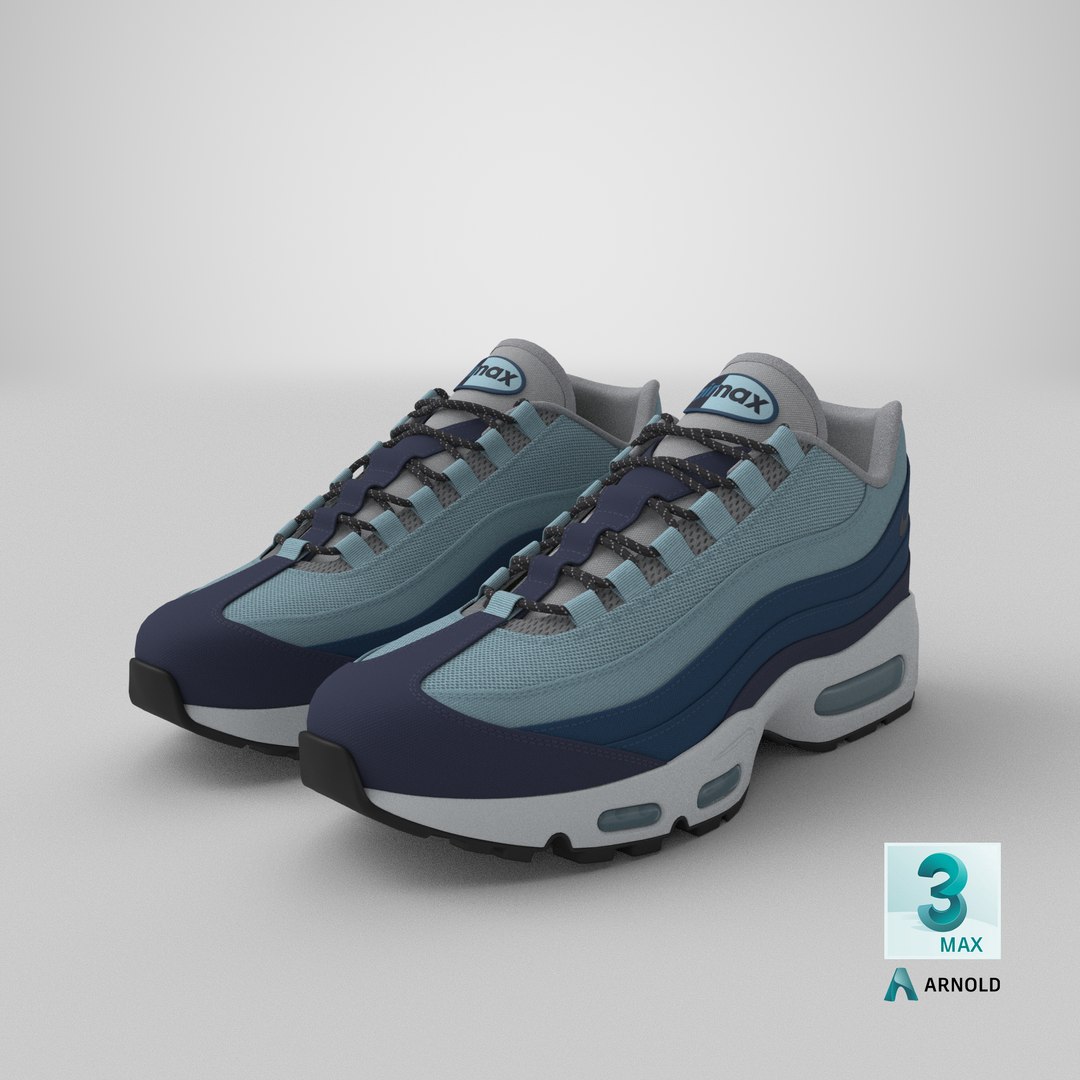 Nike Air Max 95 Blue 3D Model - TurboSquid 1975699