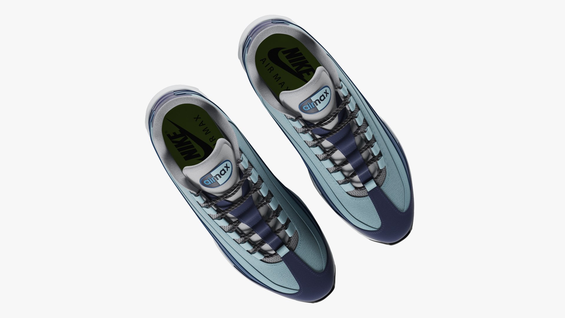 Nike Air Max 95 Blue 3D Model - TurboSquid 1975699