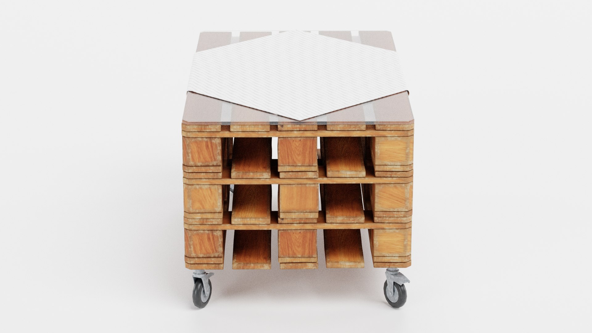 3D Model Pallet Table - TurboSquid 1628975