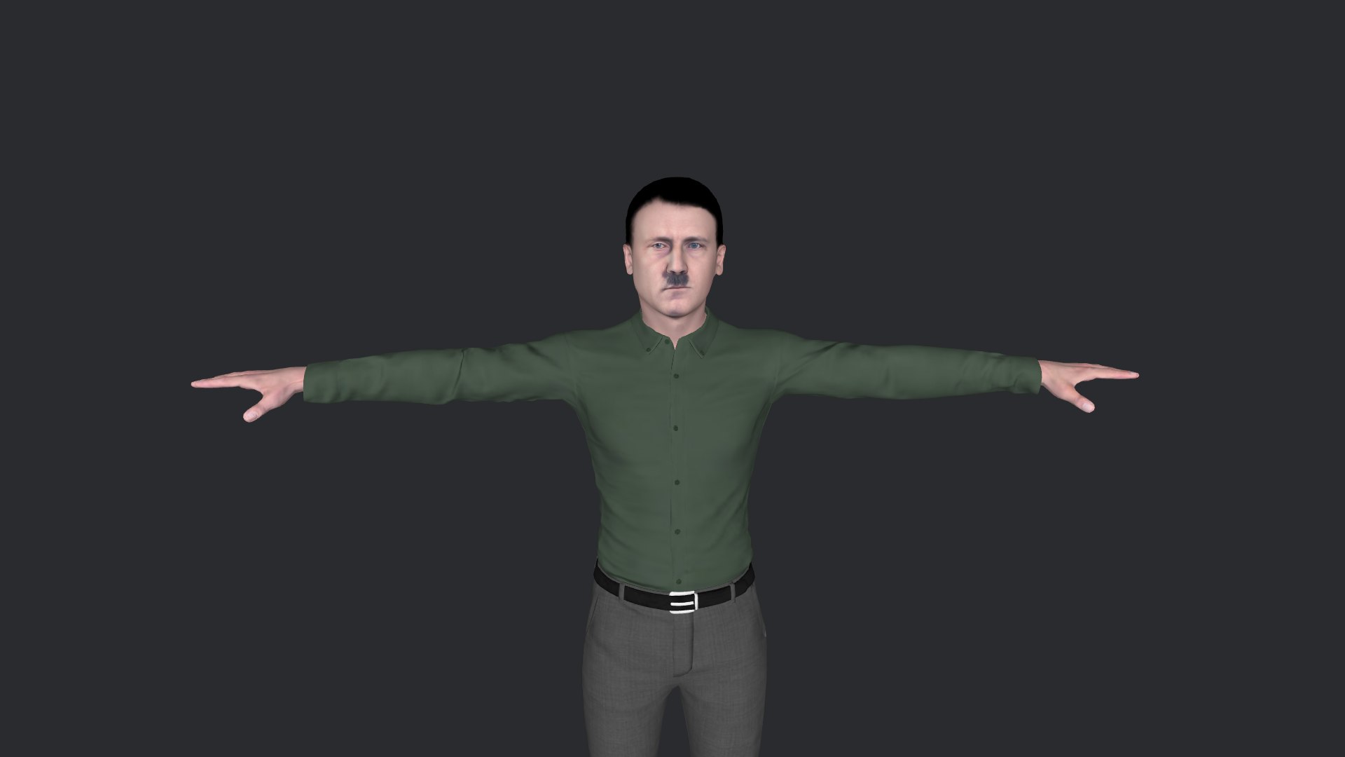 Adolf Hitler Hyper Realistic Full Body Fully Rigged 3D Character 3D ...