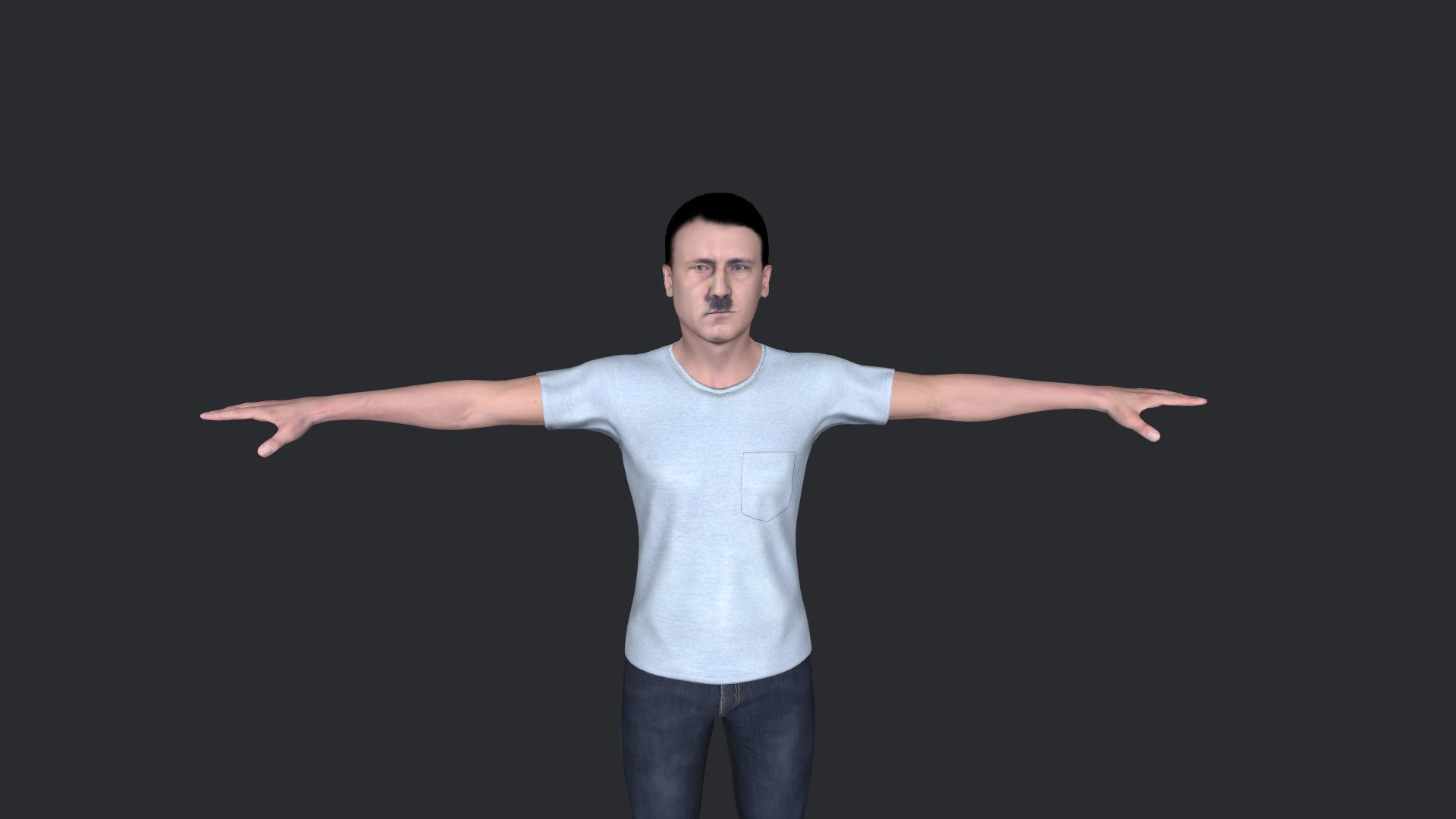 Adolf Hitler Hyper Realistic Full Body Fully Rigged 3D Character 3D ...