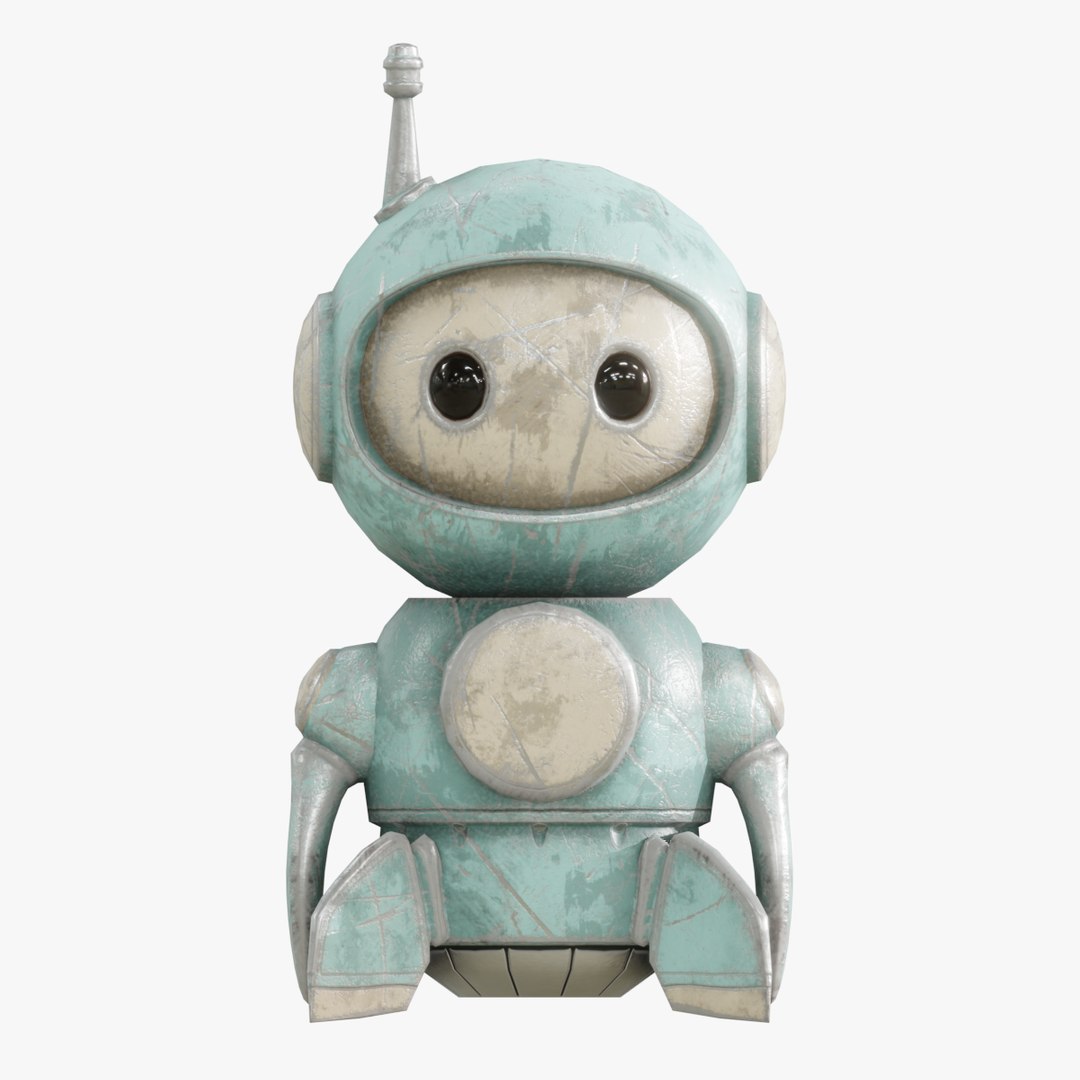 3D Model Retrobot Kitchen Appliance Version - Technology Mascot - App ...