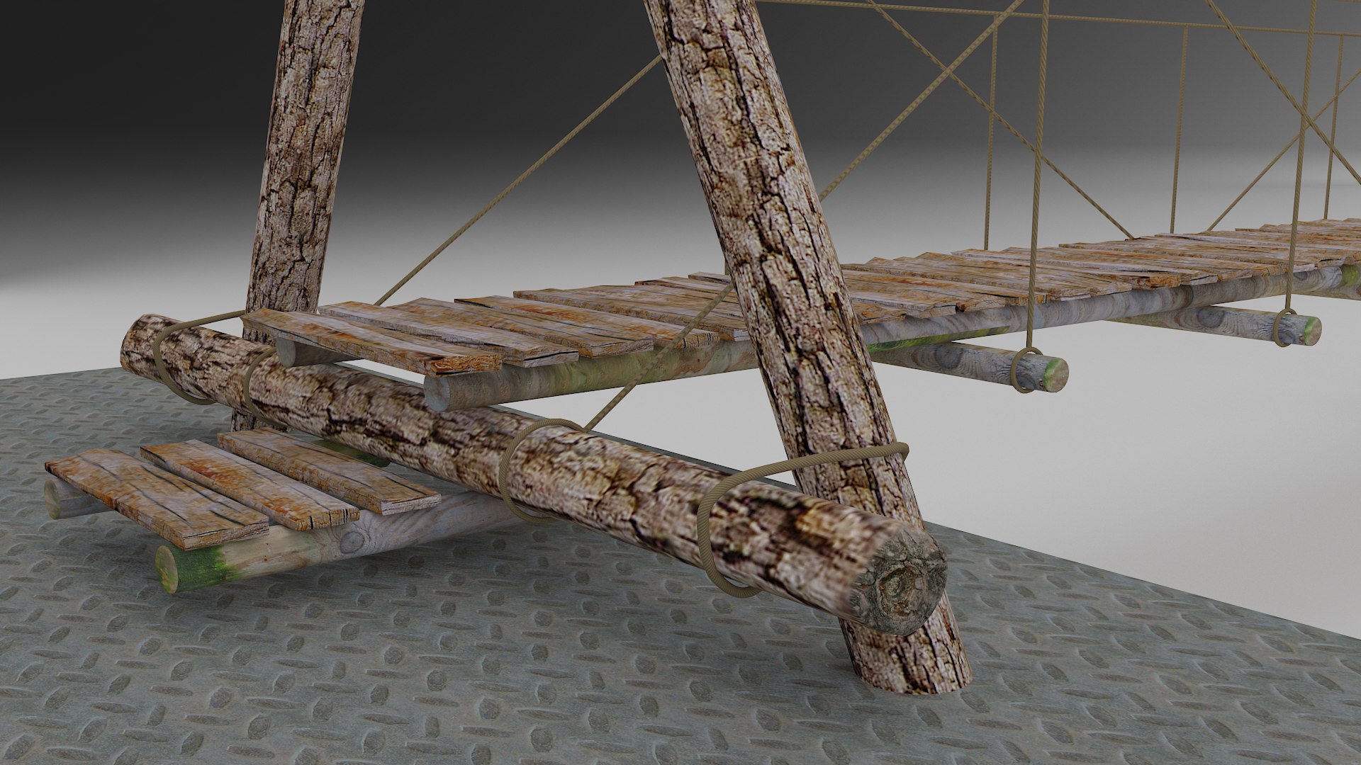 3D Wood Bridge - TurboSquid 2250902