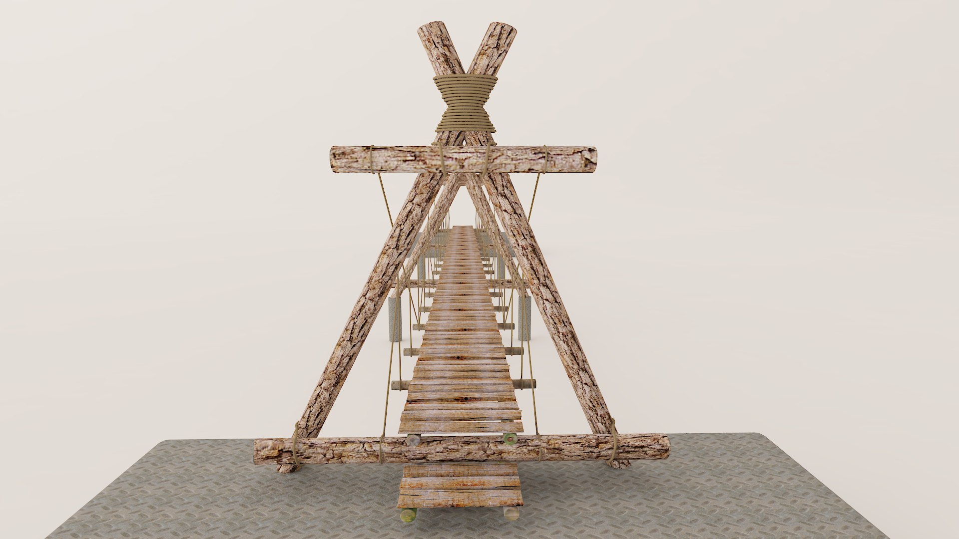 3D Wood Bridge - TurboSquid 2250902