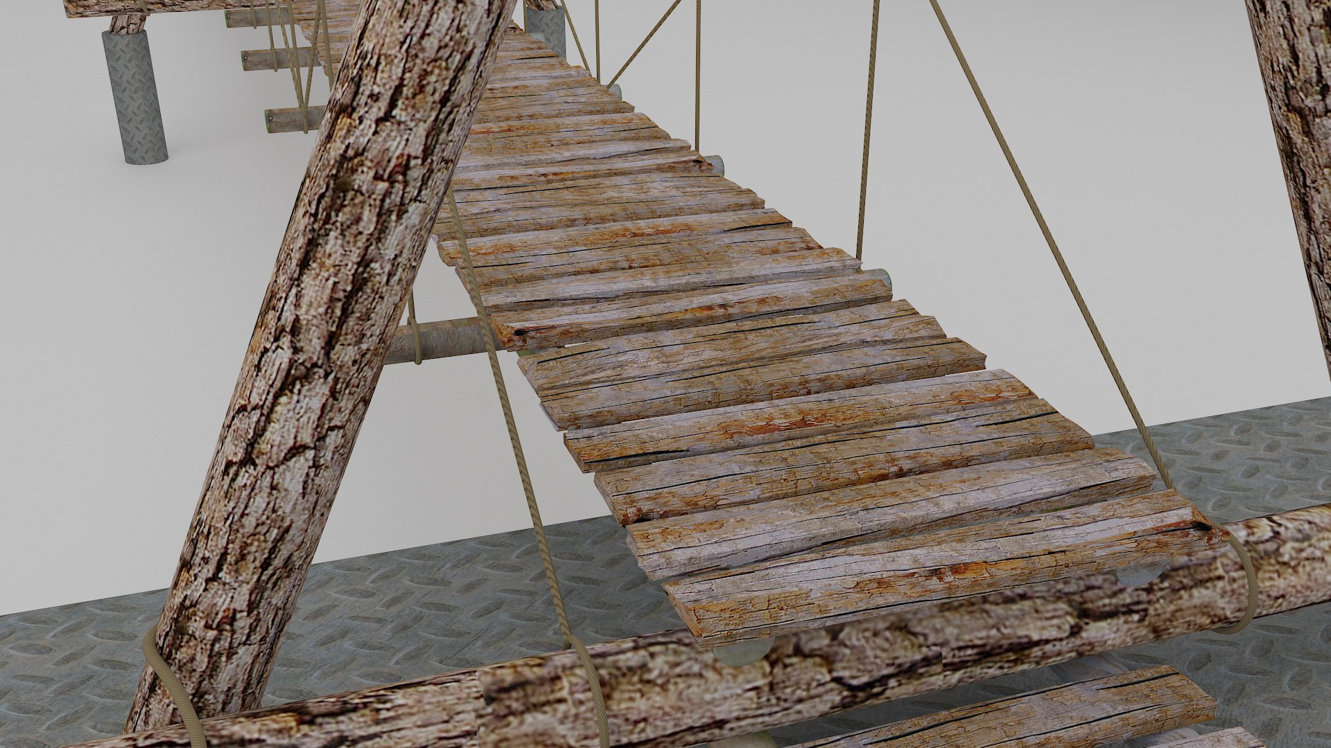 3D Wood Bridge - TurboSquid 2250902