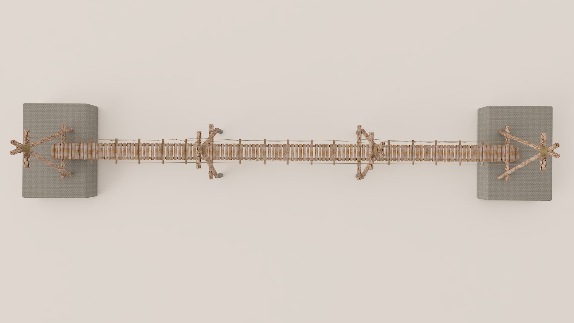 3D Wood Bridge - TurboSquid 2250902