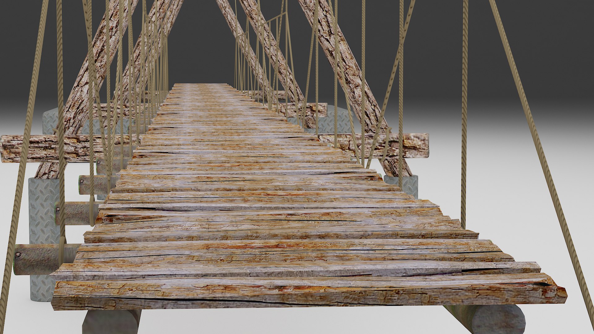 3D Wood Bridge - TurboSquid 2250902