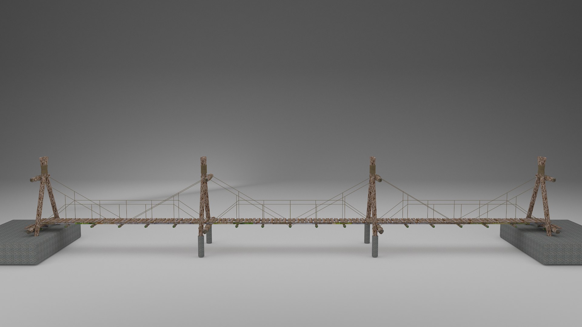 3D Wood Bridge - TurboSquid 2250902