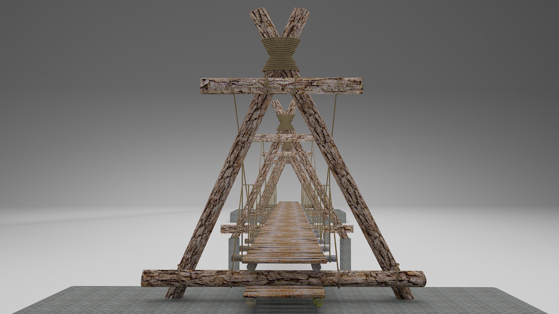 3D Wood Bridge - TurboSquid 2250902