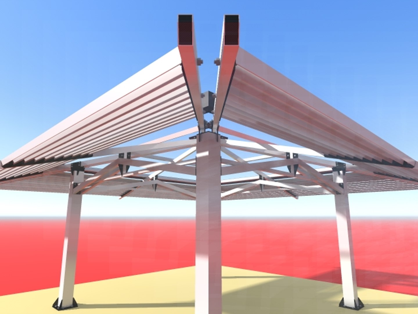 steel structure 3d model