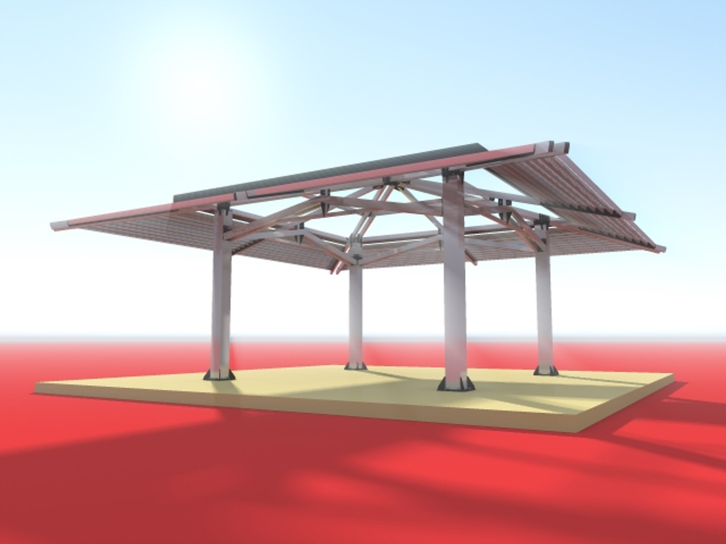 steel structure 3d model