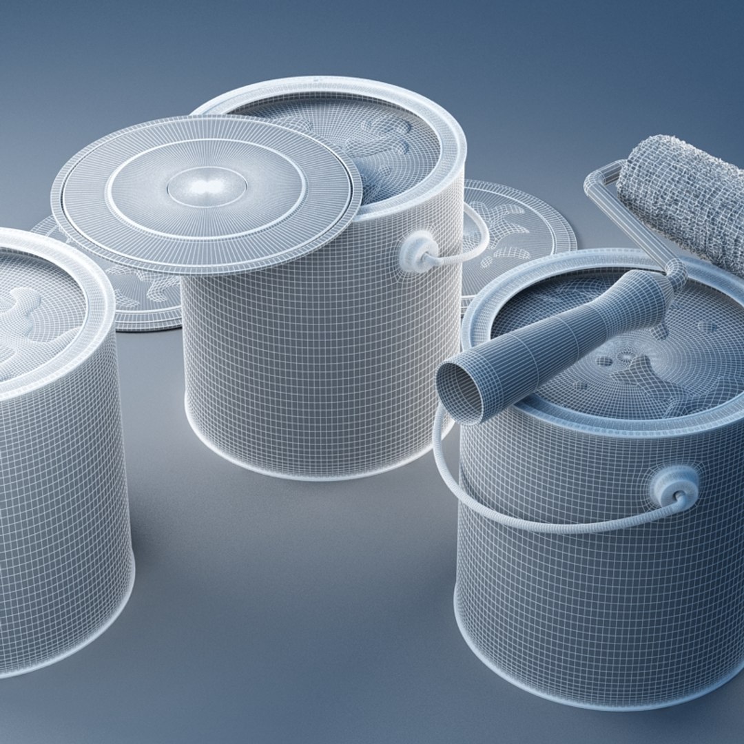 paint cans 3d x